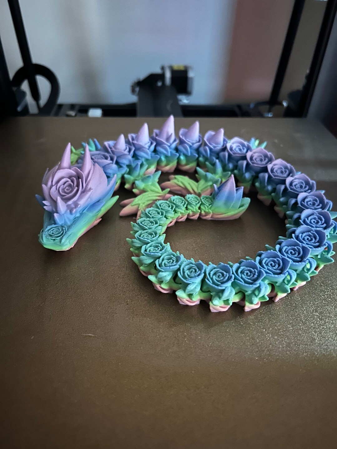 Caspian, the Fully Articulated Rose Dragon - Etsy