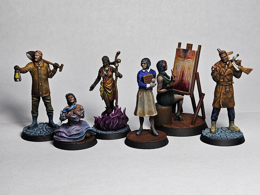 Arkham Horror LCG Compatible Investigator Miniatures Path Campaign Set ...