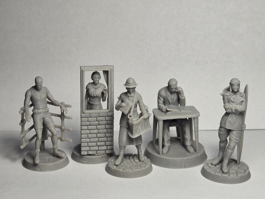 Arkham Horror LCG Investigator Miniatures Investigator Starters Set of ...