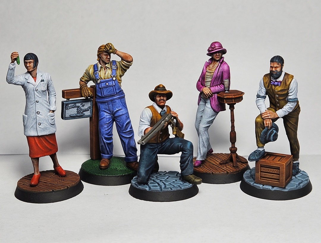 Arkham Horror LCG Compatible Investigator Miniatures - Feast Set of 5 ...