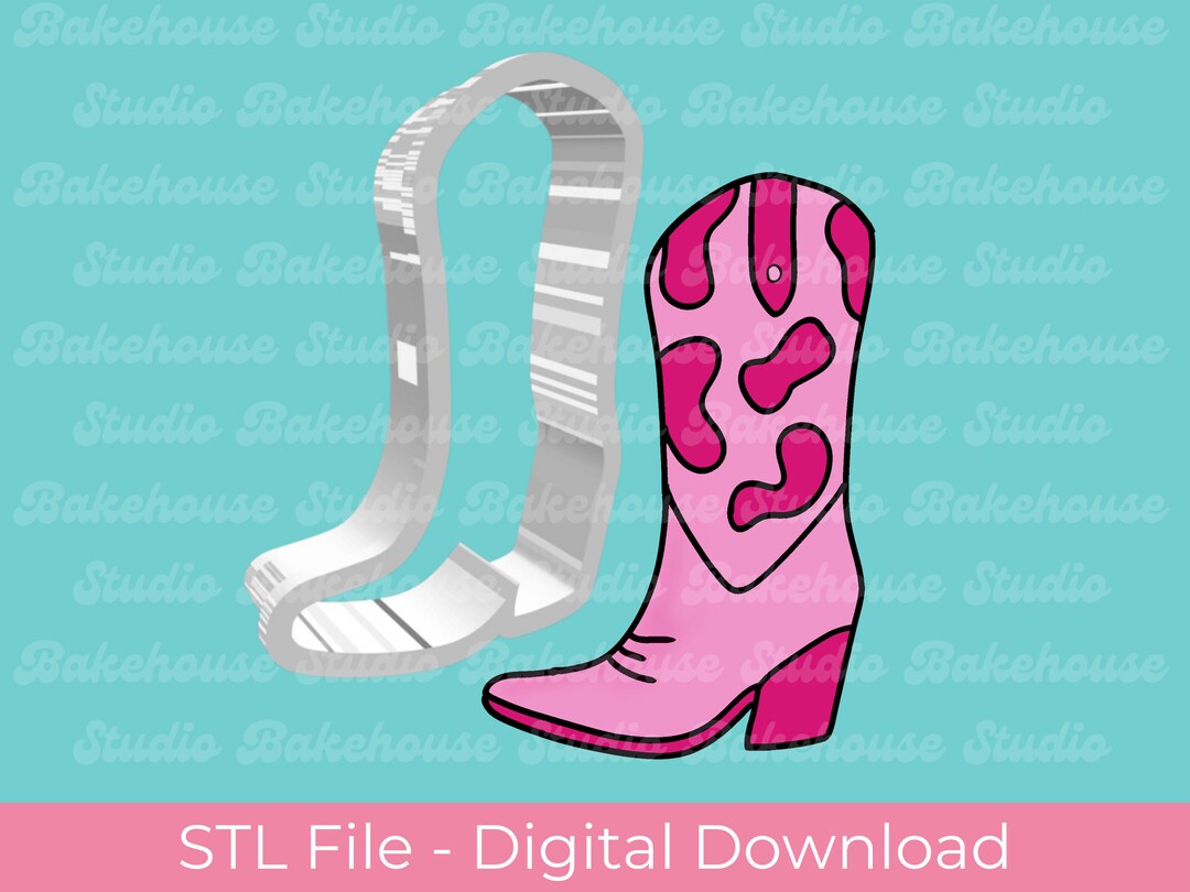 Cowboy Boot Cookie Cutter STL *DIGITAL FILE* #A14 - Etsy