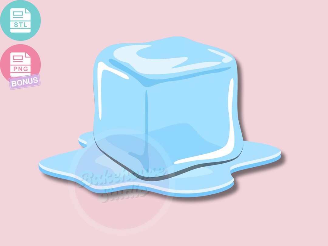 Digital STL Cookie Cutter | Melting Ice Cube | 1226 - Etsy