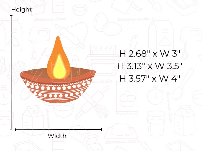 STL Diwali Candle Digital Cookie Cutter India Fall Digital File ...