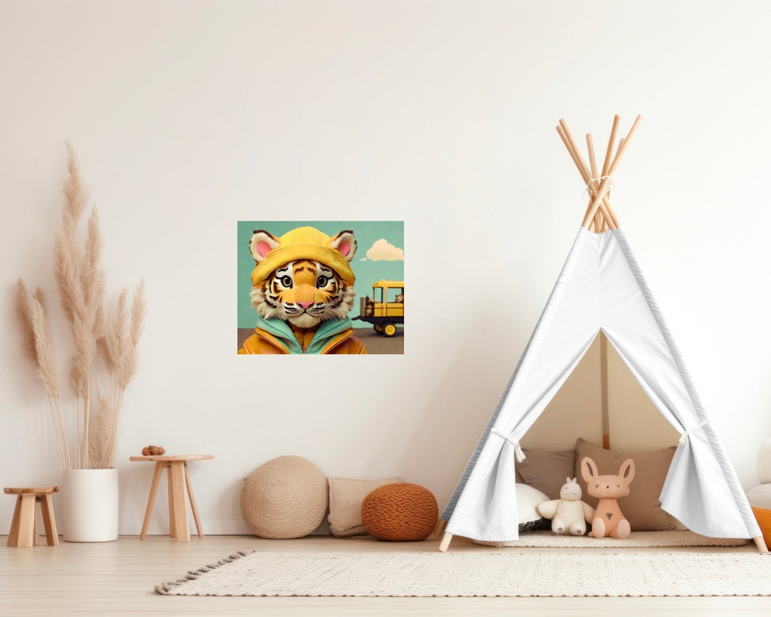 Tiger Nursery Wall Art Printable Kid's Room Decor Playroom Decor ...