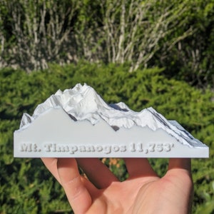 Mt. Timpanogos Miniature Mountain Model - Etsy
