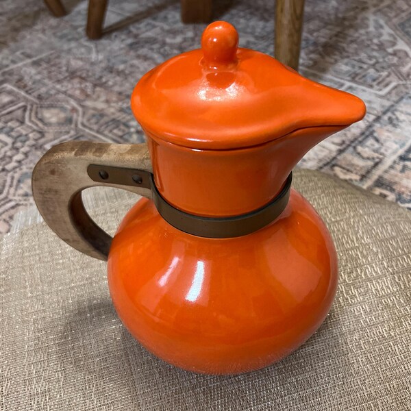 Wood Handle Pitcher - Etsy