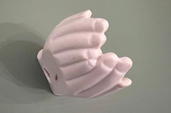 Pink Ceramic Pair of Cupped Open Hands Palms Up Trink… - Gem