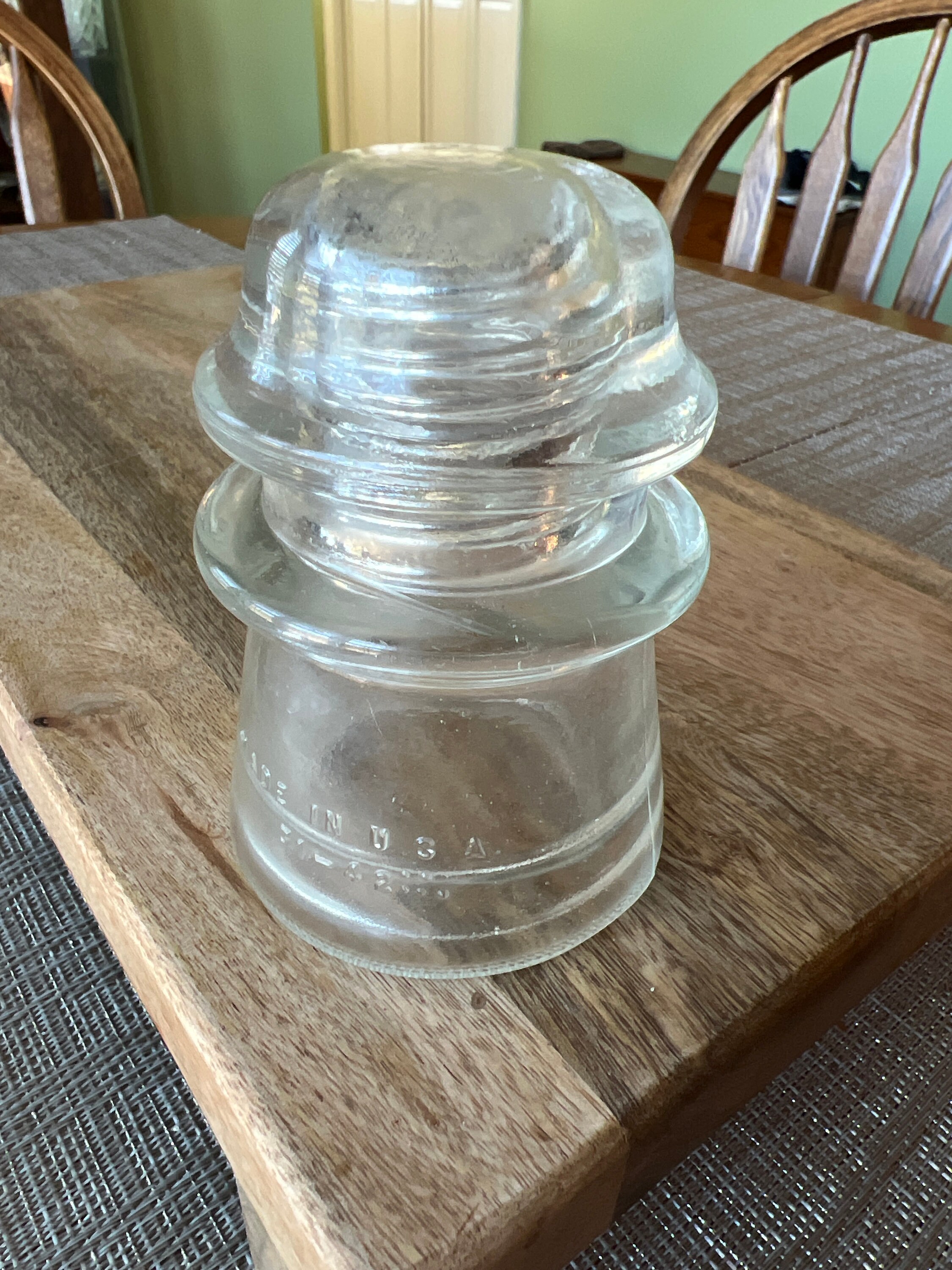 Glass Power Insulator Gift for Collectors Hemingray 17 Glass Insulator ...