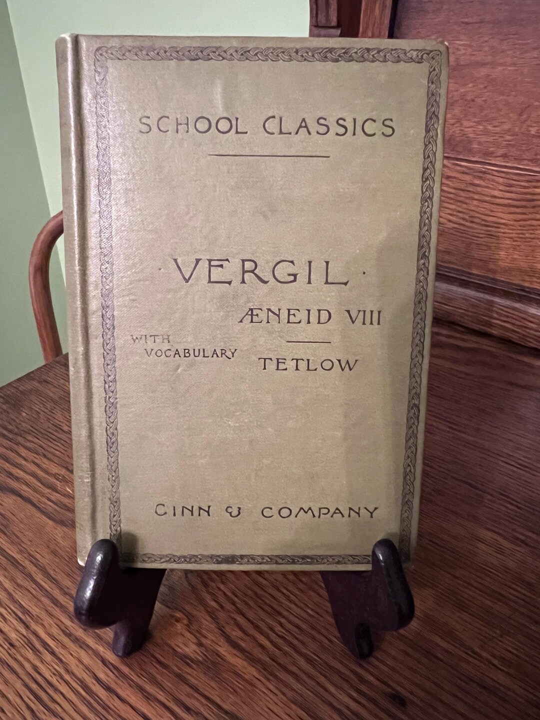 Antique School Classics Vergil’s Aeneid VIII With Vocabulary by Tetlow ...