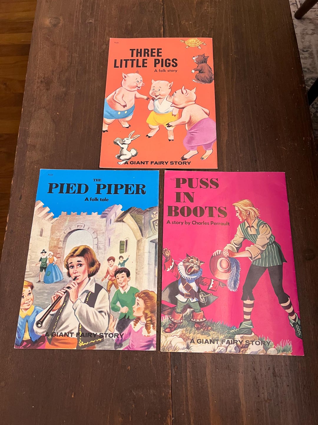 Vintage Children’s Books, Giant Fairy Story, Set of 3, Paperback, 1967 ...