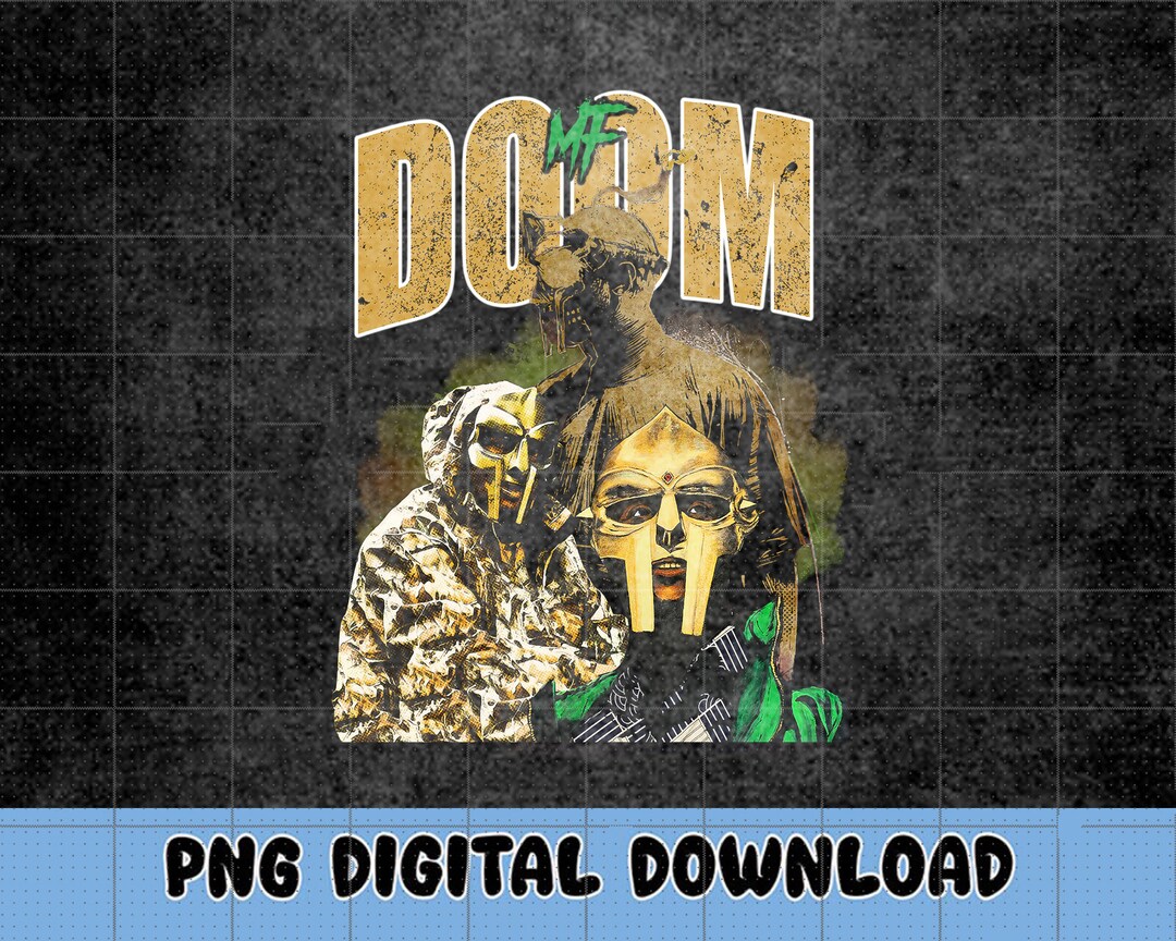 MF Doom Png, MF Doom T Shirt Design PNG Instant Download 300 Dpi ...