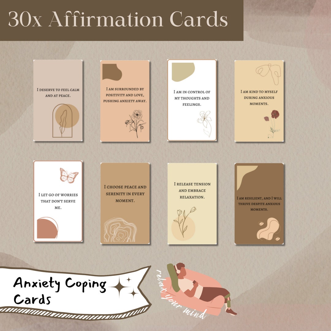 Affirmation Cards, Positive Affirmation Cards, Self Care, Anxiety ...