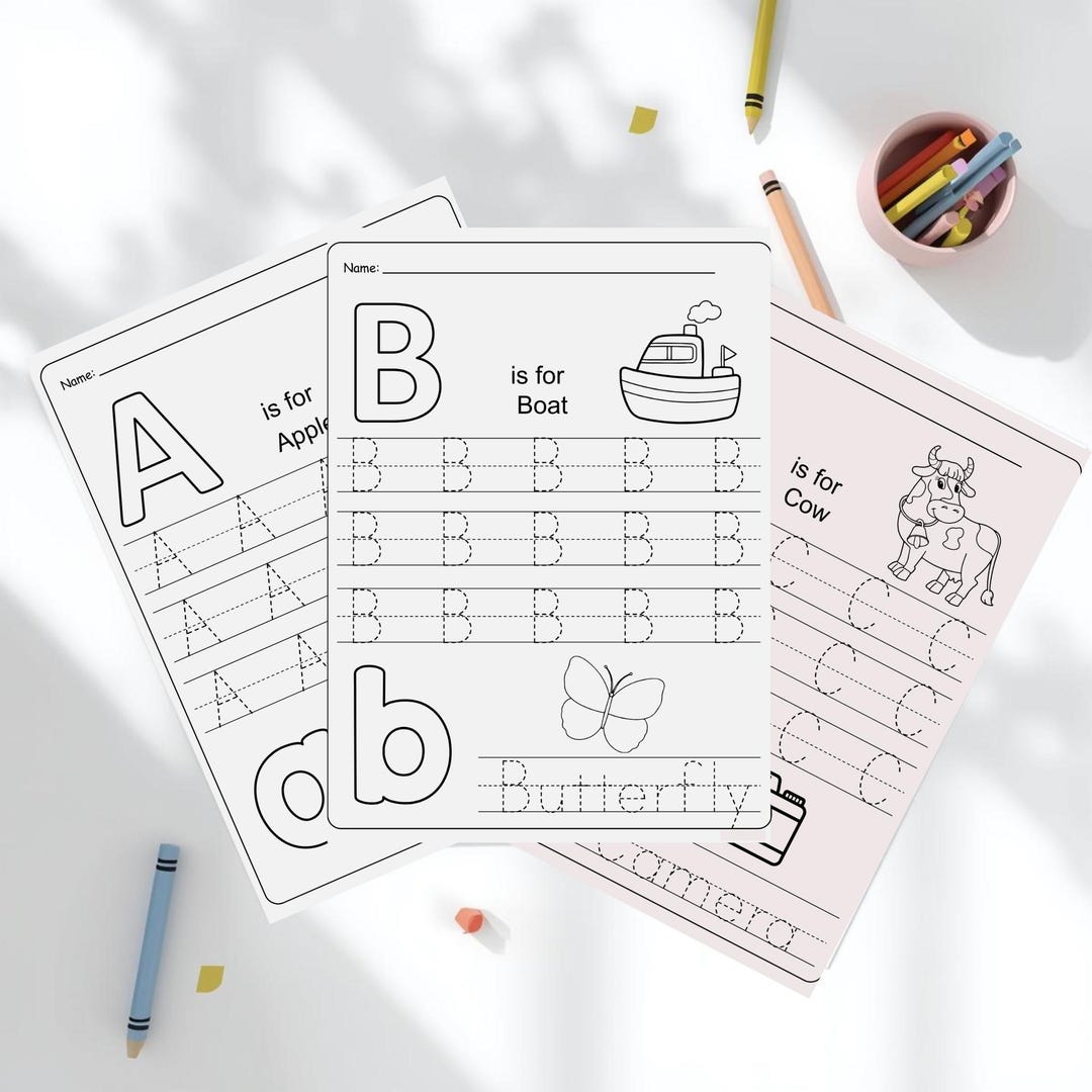 Alphabet Tracing Worksheets | Printable Letter Writing Practice ...