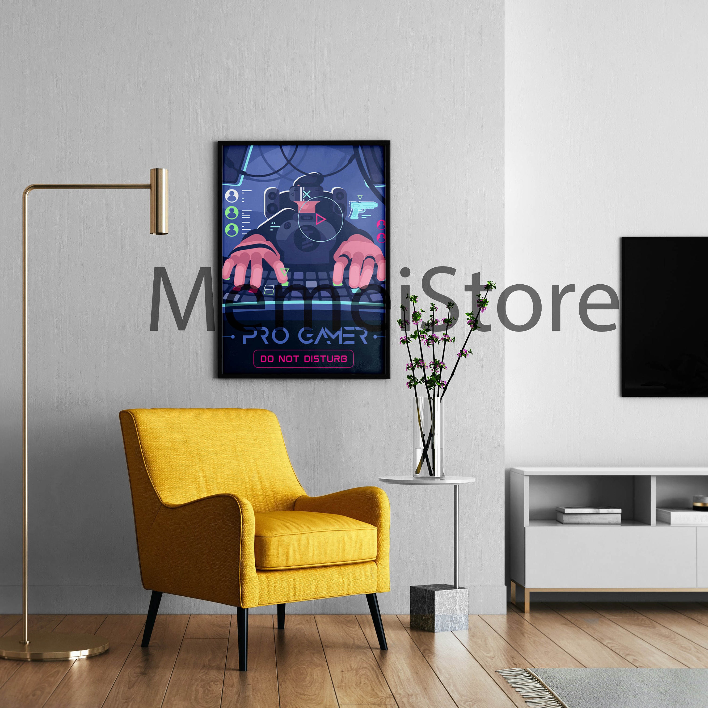 Printable Gamer Poster, Gaming Decor, Gaming Prints, Games Room Wall ...