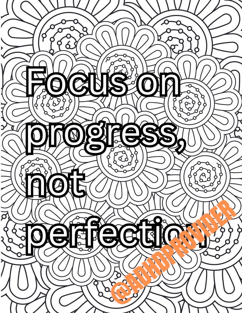 25 Adult Coloring Pages With Positive Affirmations Coloring Book ...