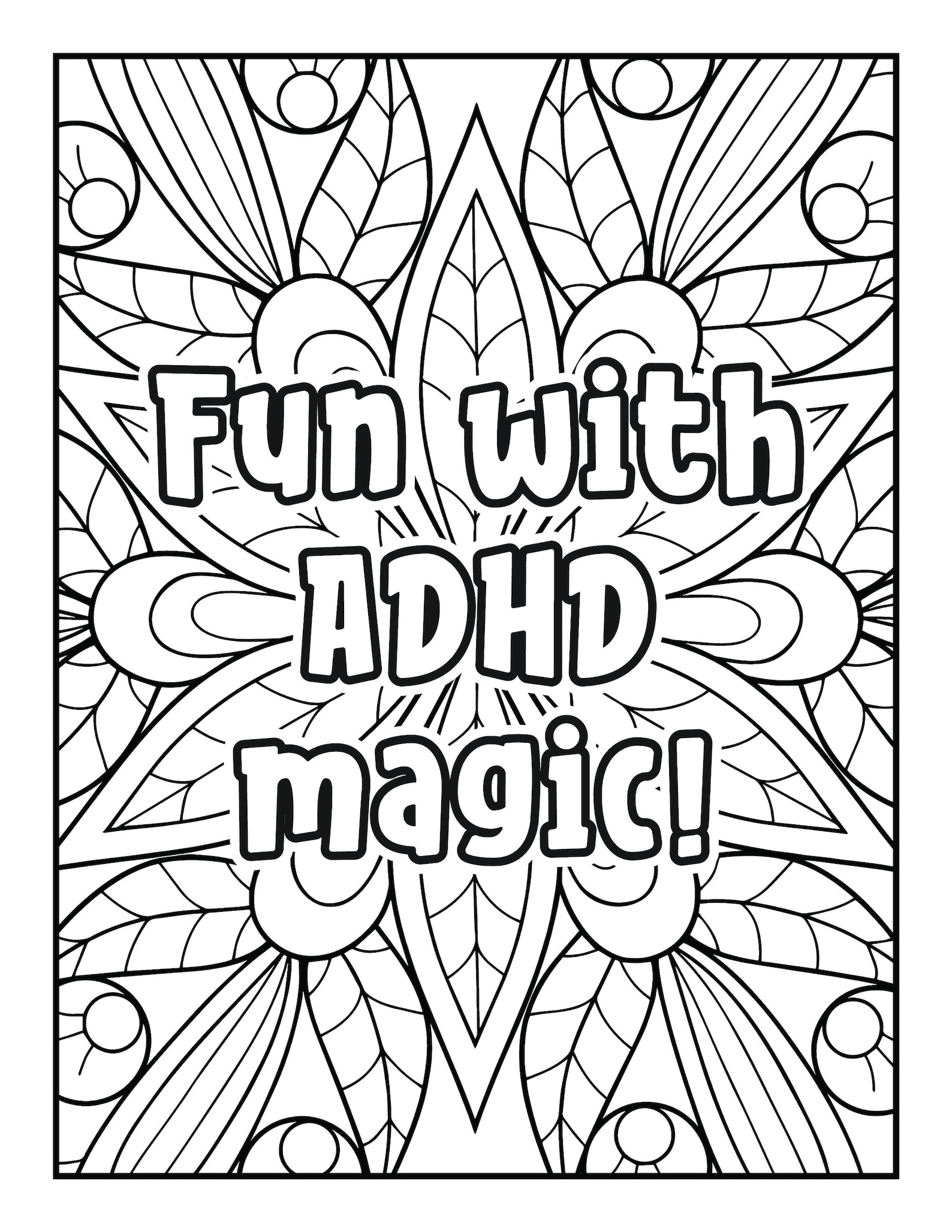 10 Coloring Pages for Children Coloring Book for Kids ADHD Coloring ...