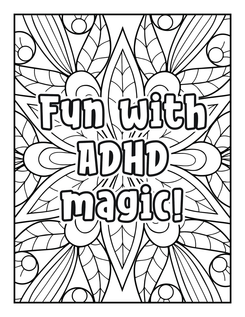 10 Coloring Pages for Children Coloring Book for Kids ADHD Coloring ...