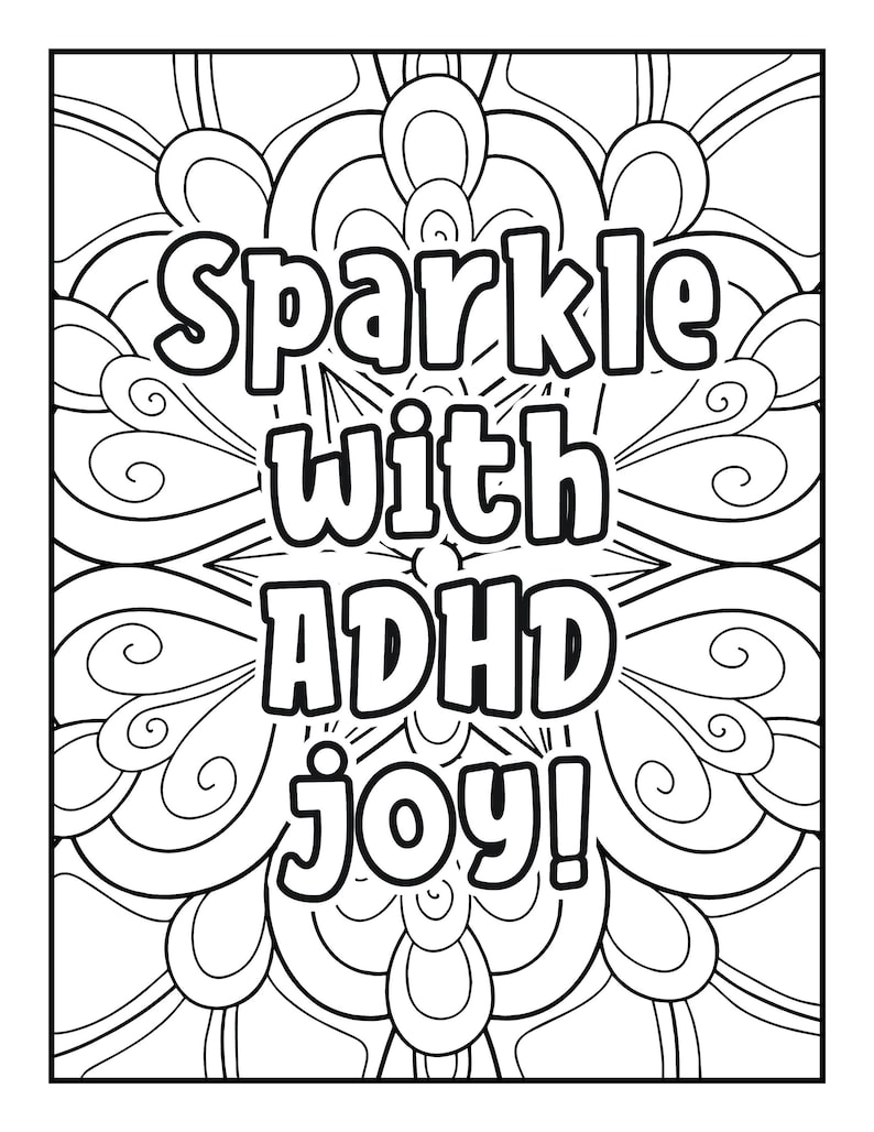 10 Coloring Pages for Children Coloring Book for Kids ADHD - Etsy