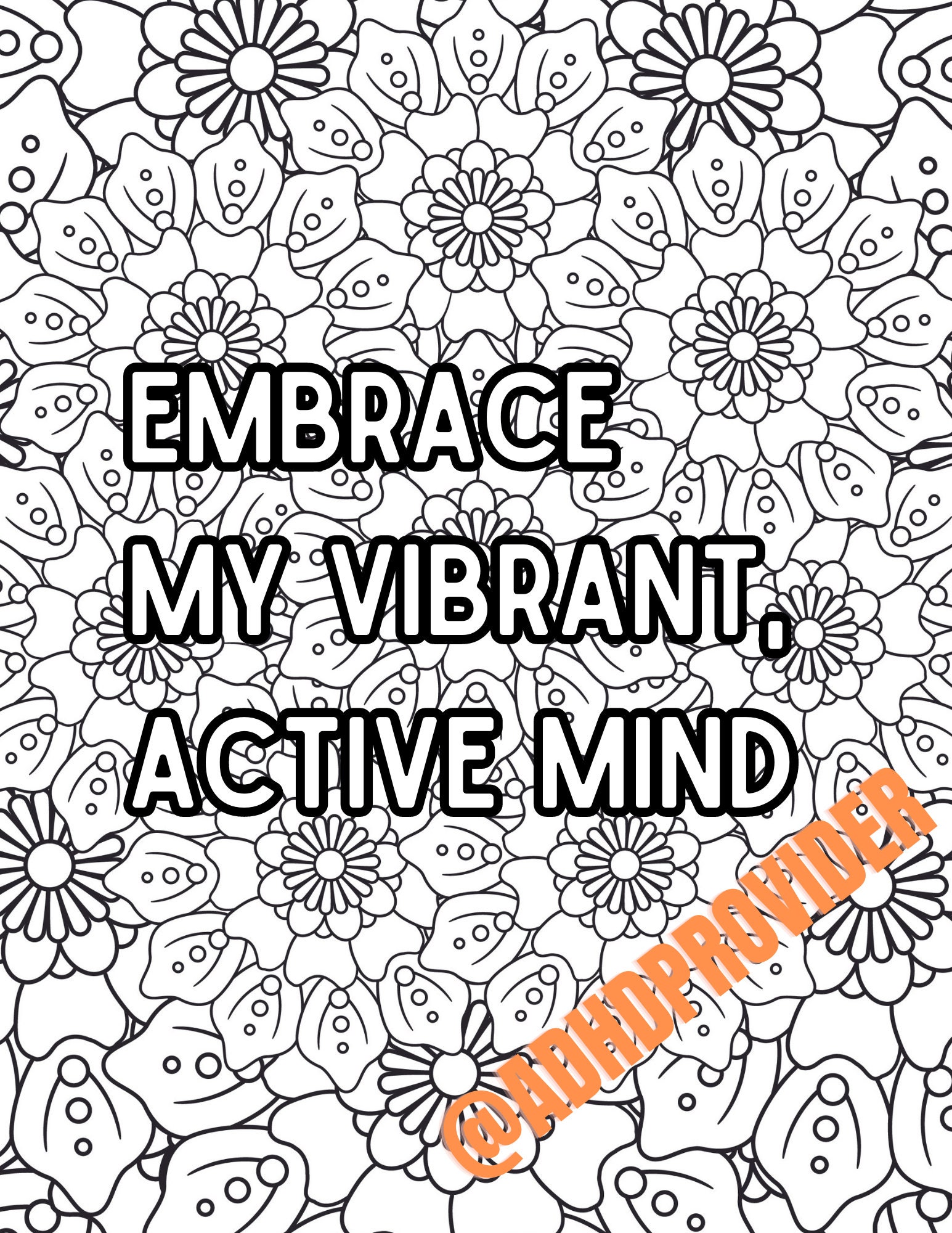 25 Adult Coloring Pages With Positive Affirmations Coloring Book ...