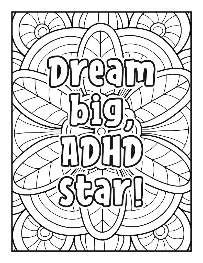 10 Coloring Pages for Children Coloring Book for Kids ADHD Coloring ...
