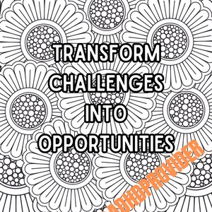 25 Adult Coloring Pages With Positive Affirmations Coloring Book ...