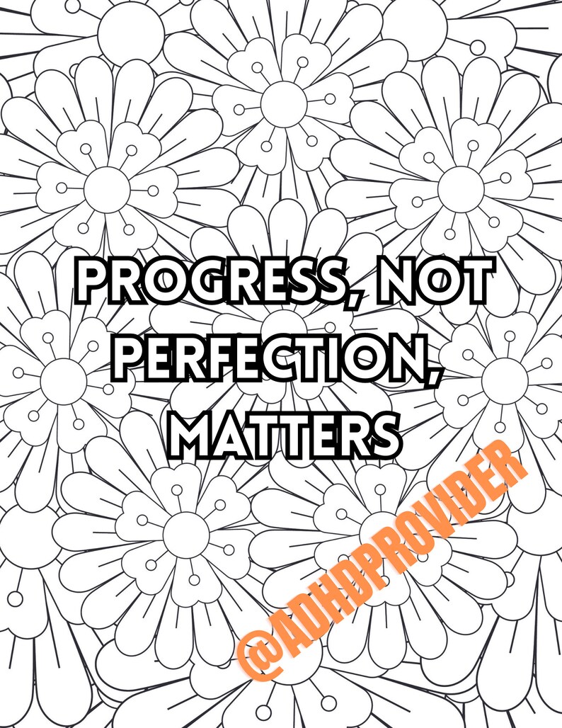 25 Adult Coloring Pages With Positive Affirmations Coloring Book ...