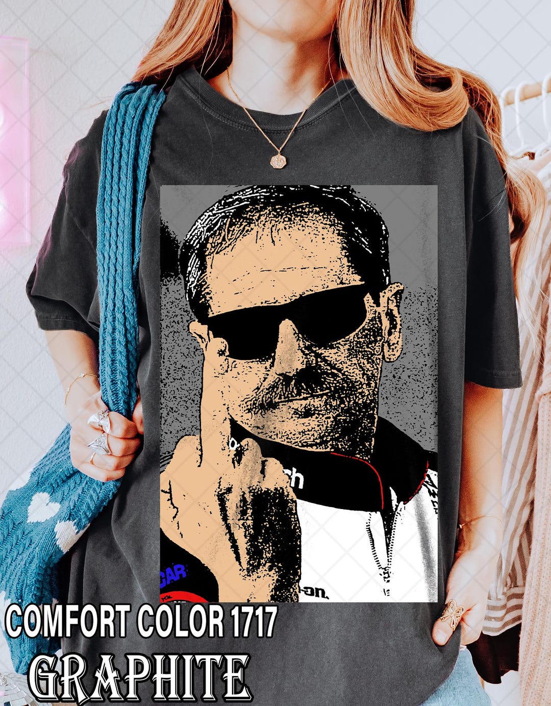 Comfort Colors Dale Earnhardt Middle Finger T-shirt, Funny Dale ...