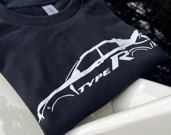 Honda Civic Type R White T-shirt Front Print - Etsy