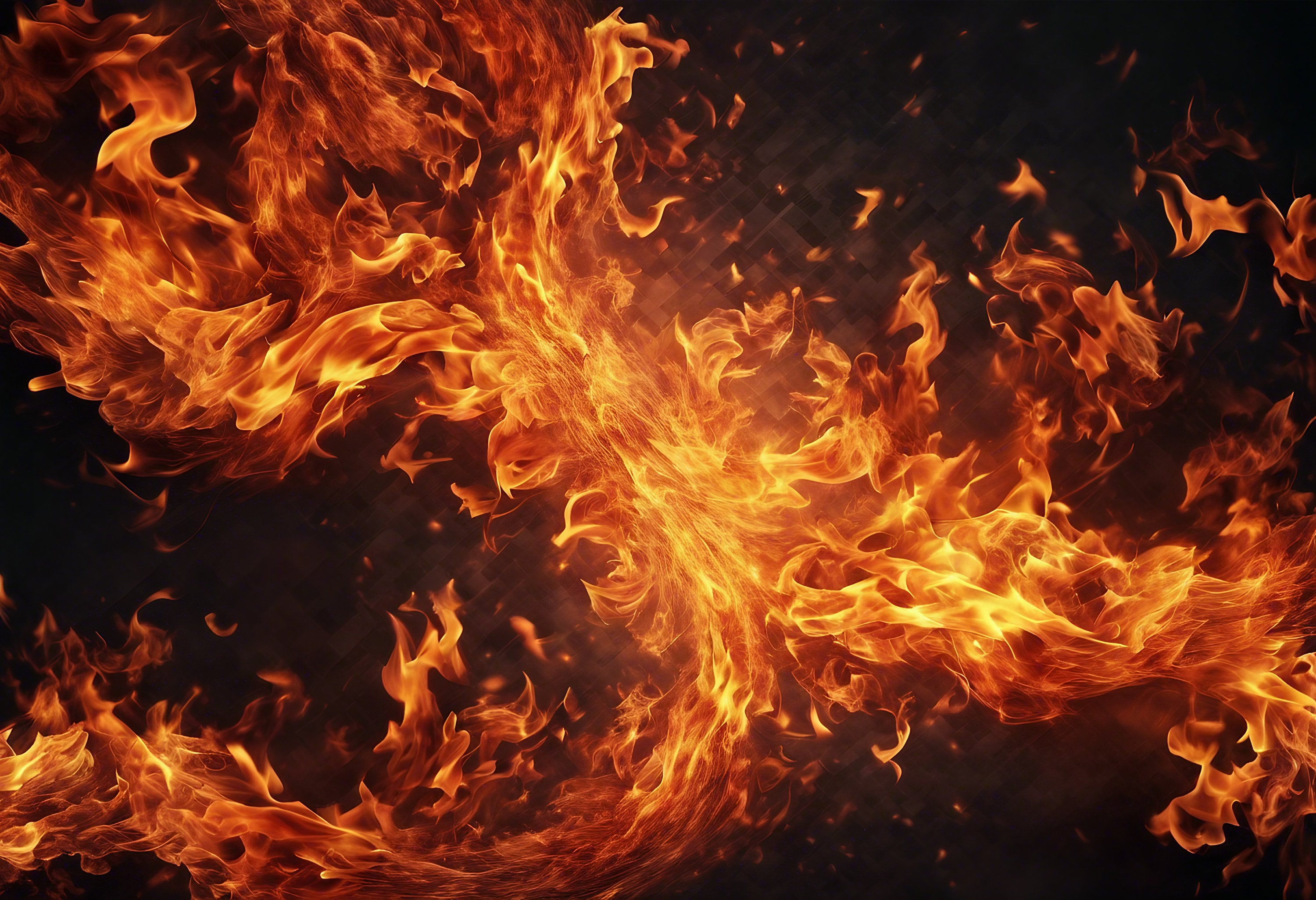 Colorful Fire Digital Wallpaper Eye-catching Flame Patterns, 5 Count ...