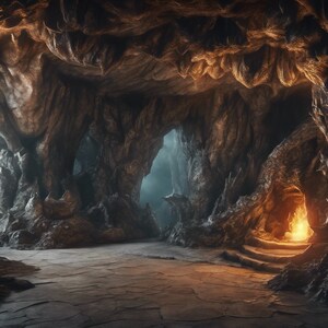 Enchanting Dragon Den Digital Background Mystical Lair Photo Backdrop ...