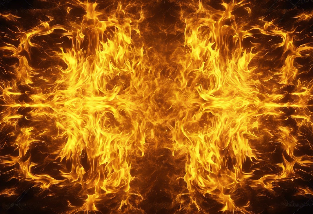 Colorful Fire Digital Wallpaper Eye-catching Flame Patterns, 5 Count ...