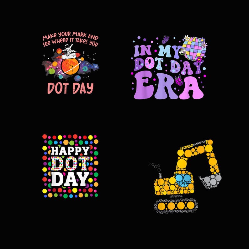 4 Designs International Dot Day Groovy Png, Make Your Mark and See ...