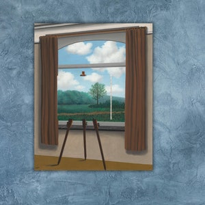 René Magritte Canvas,rené Magritte the Human Condition Window Poster ...