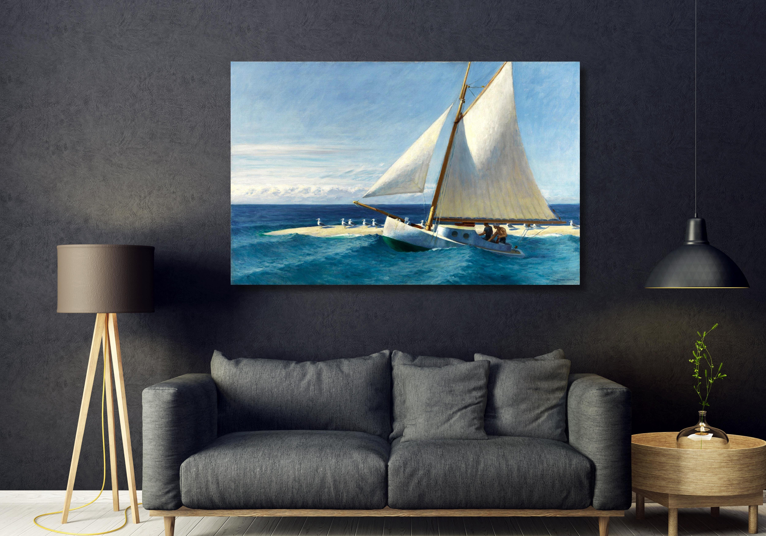 Edward Hopper Artworks,canvas Wall Art Decors,edward Hopper Sailboat ...