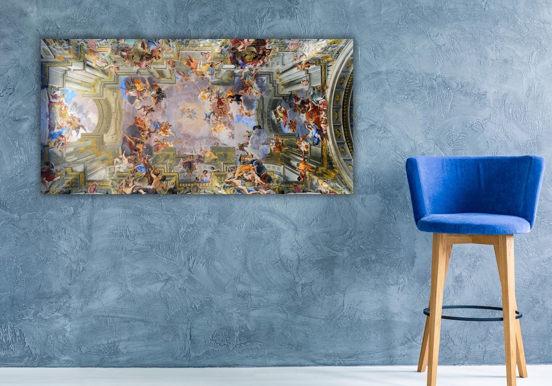 Andrea Pozzo Ceiling Fresco, the Triumph of St. Ignatius Canvas Art ...