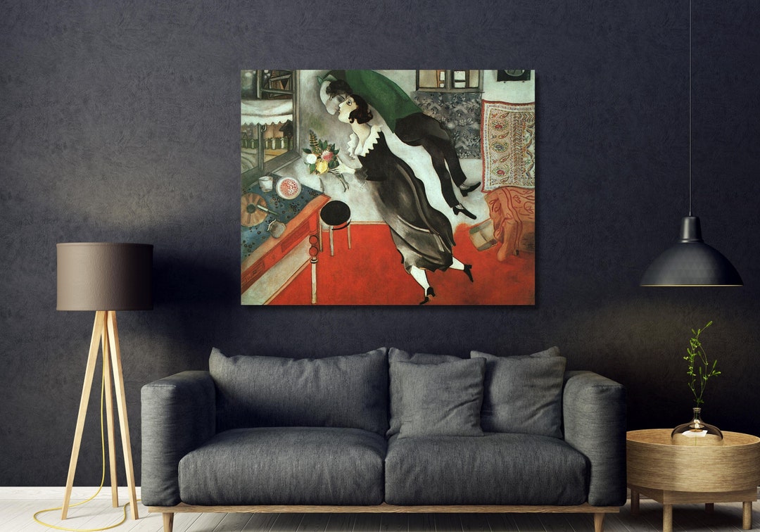 Marc Chagall Art Exhibition Poster,the Birthday by Marc Chagall Canvas ...