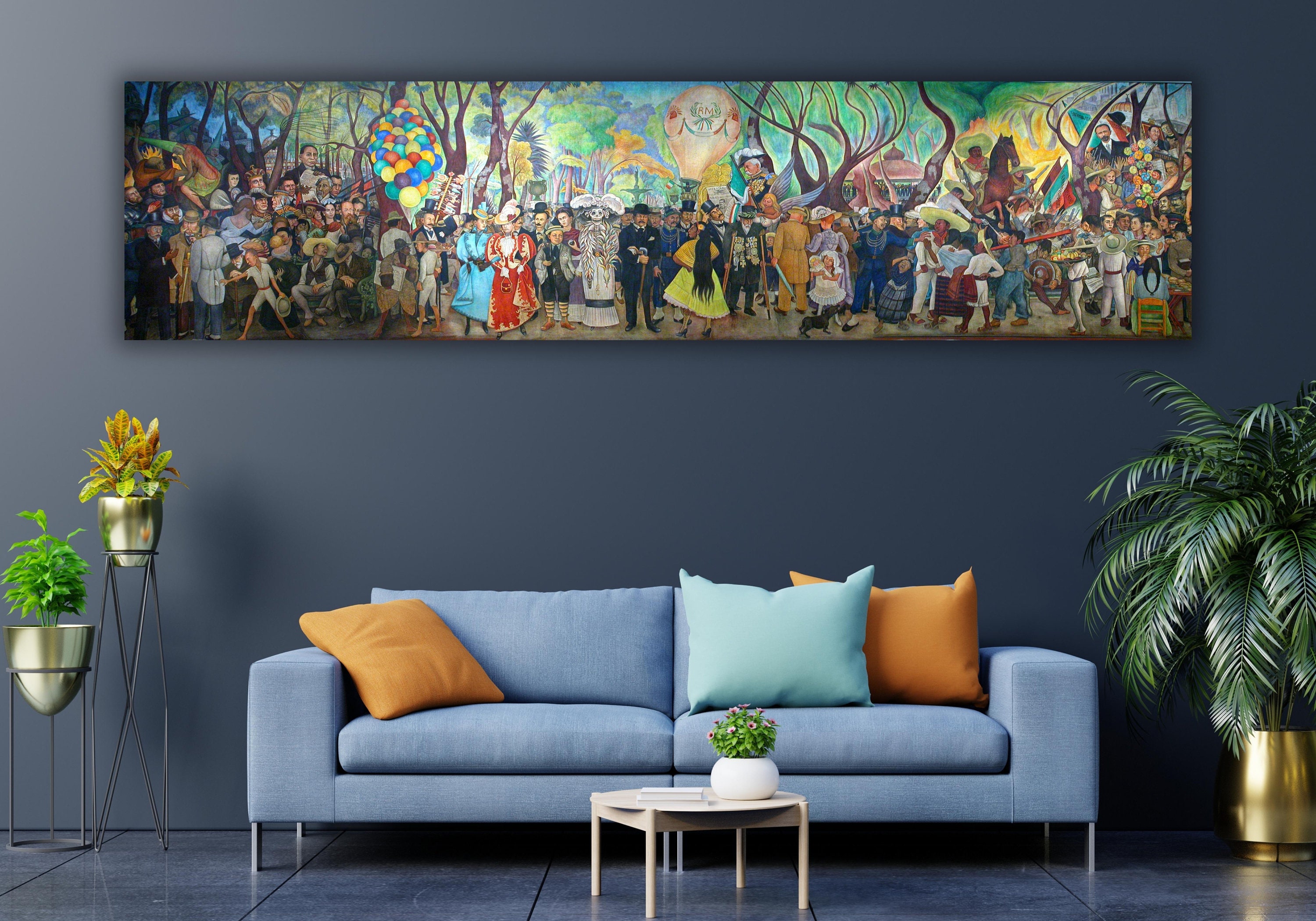 Diego Rivera Panoramic Poster/canvas, Dream of a Sunday Afternoon at ...