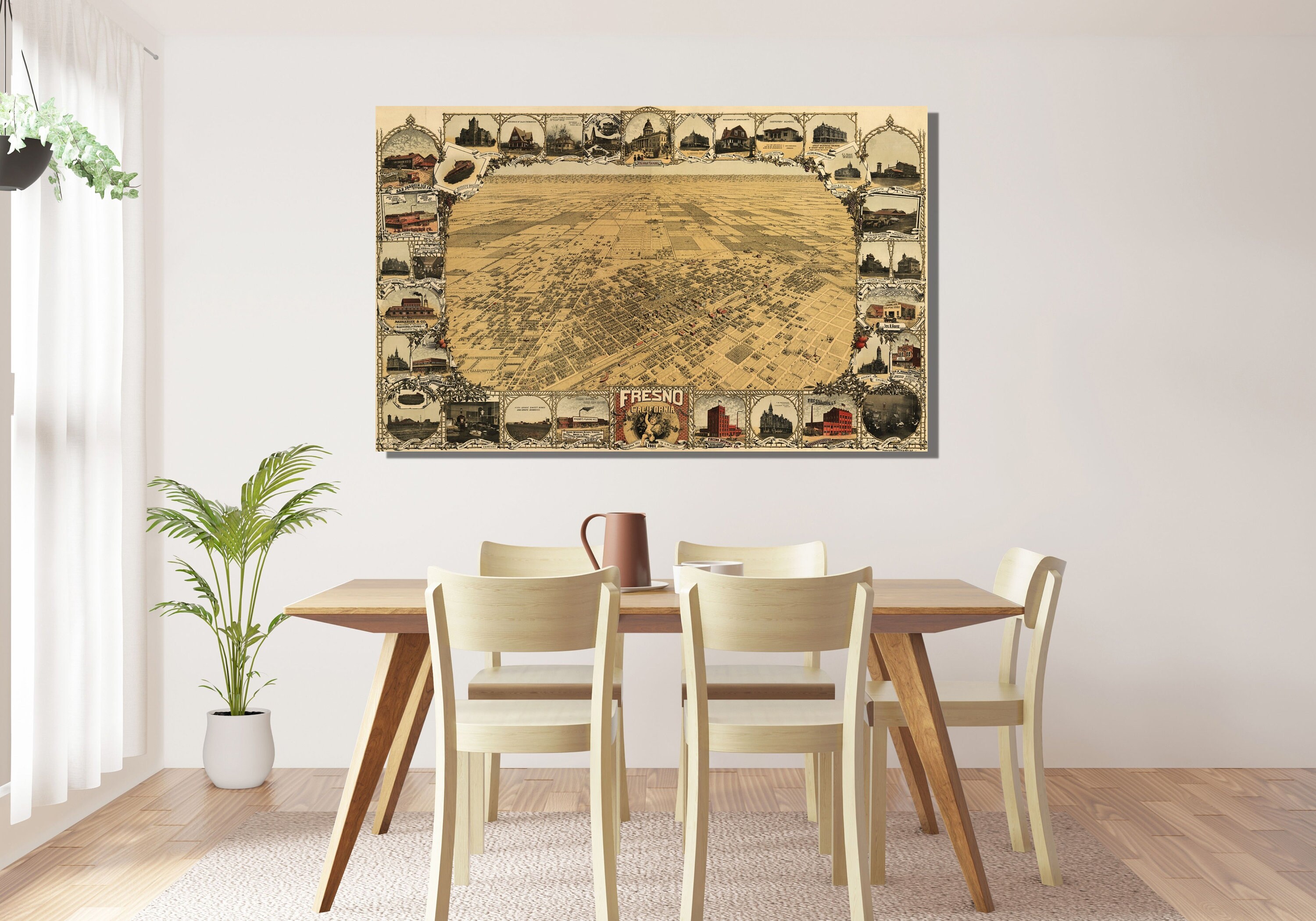 American Map Canvas,american Map USA Vintage Map Vintage Map of America ...