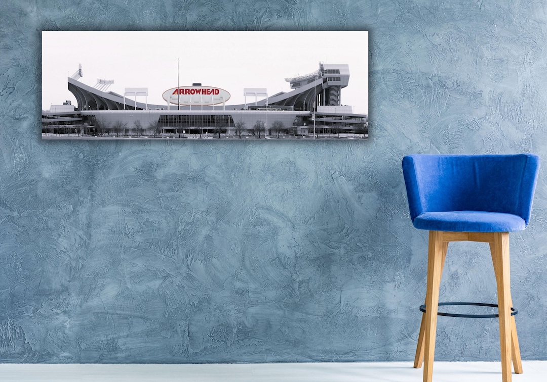 Arrowhead Poster, Kansas City Stadium Canvas Print, Arrowhead Kansas ...