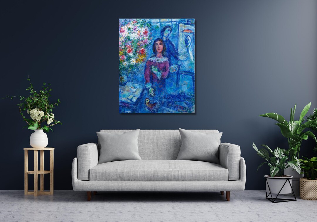 Marc Chagall Le Modêle, Expressionism,marc Chagall Canvas Wall Art ...