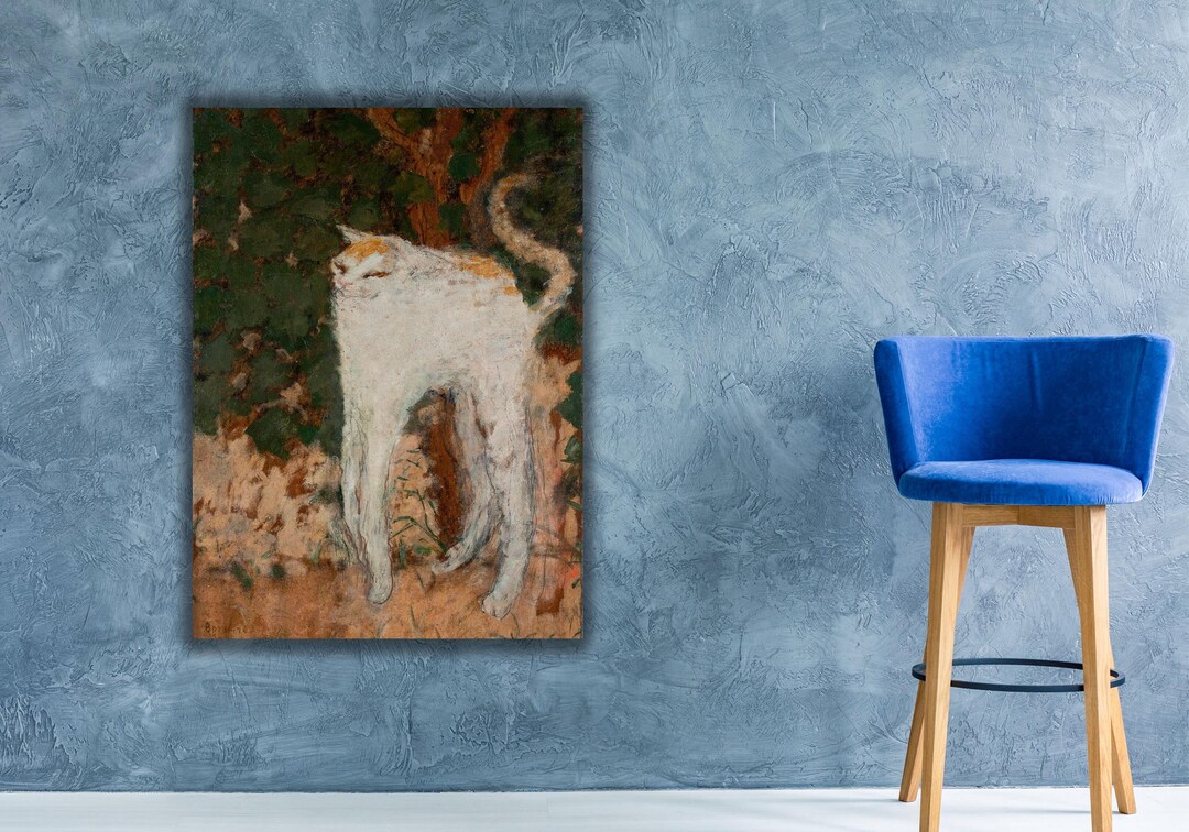 Pierre Bonnard Cat Poster, Famous Art, Le Chat Blanc 1894 by Pierre ...