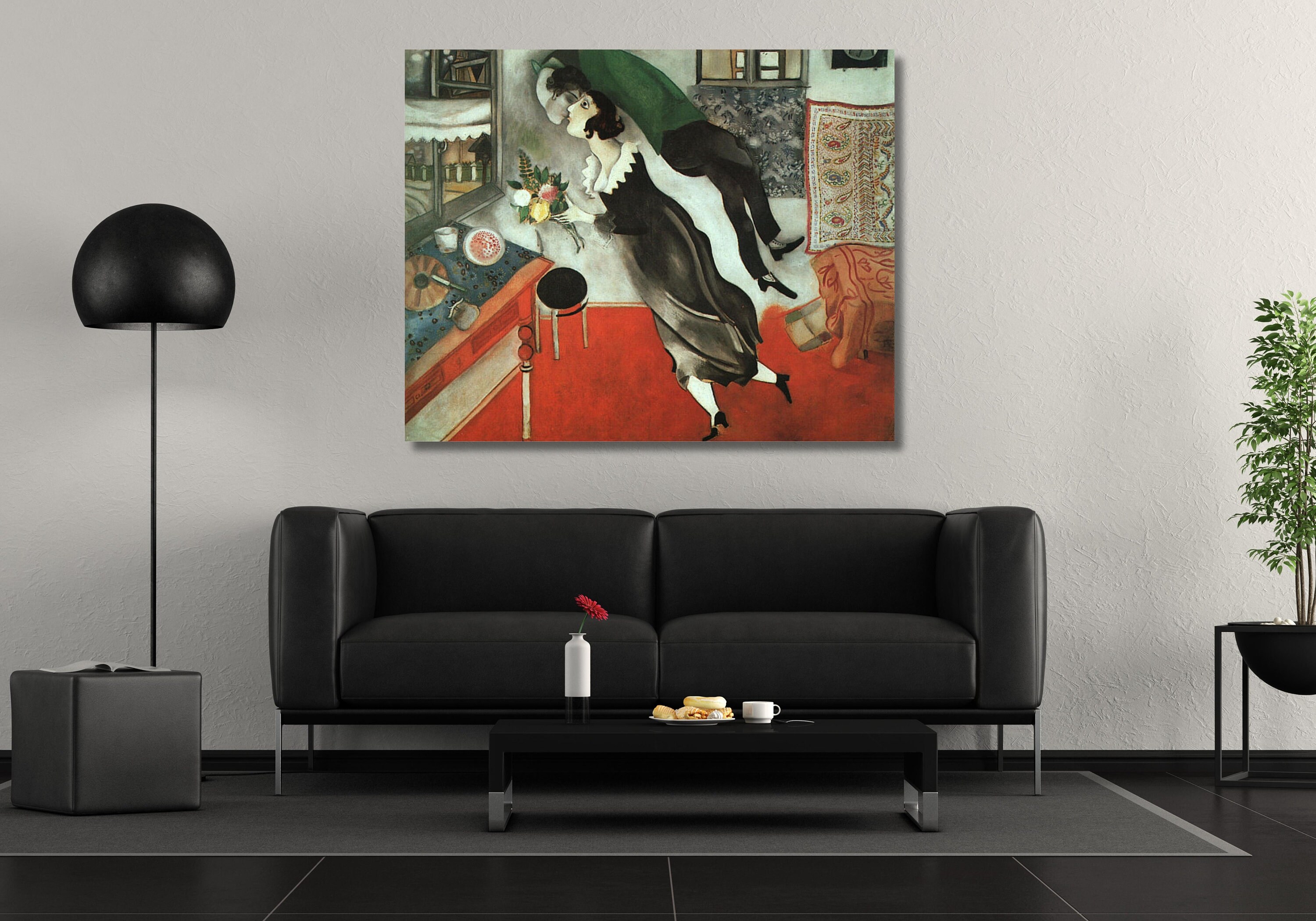 The Birthday by Marc Chagall Canvas Poster Art,marc Chagall Art ...