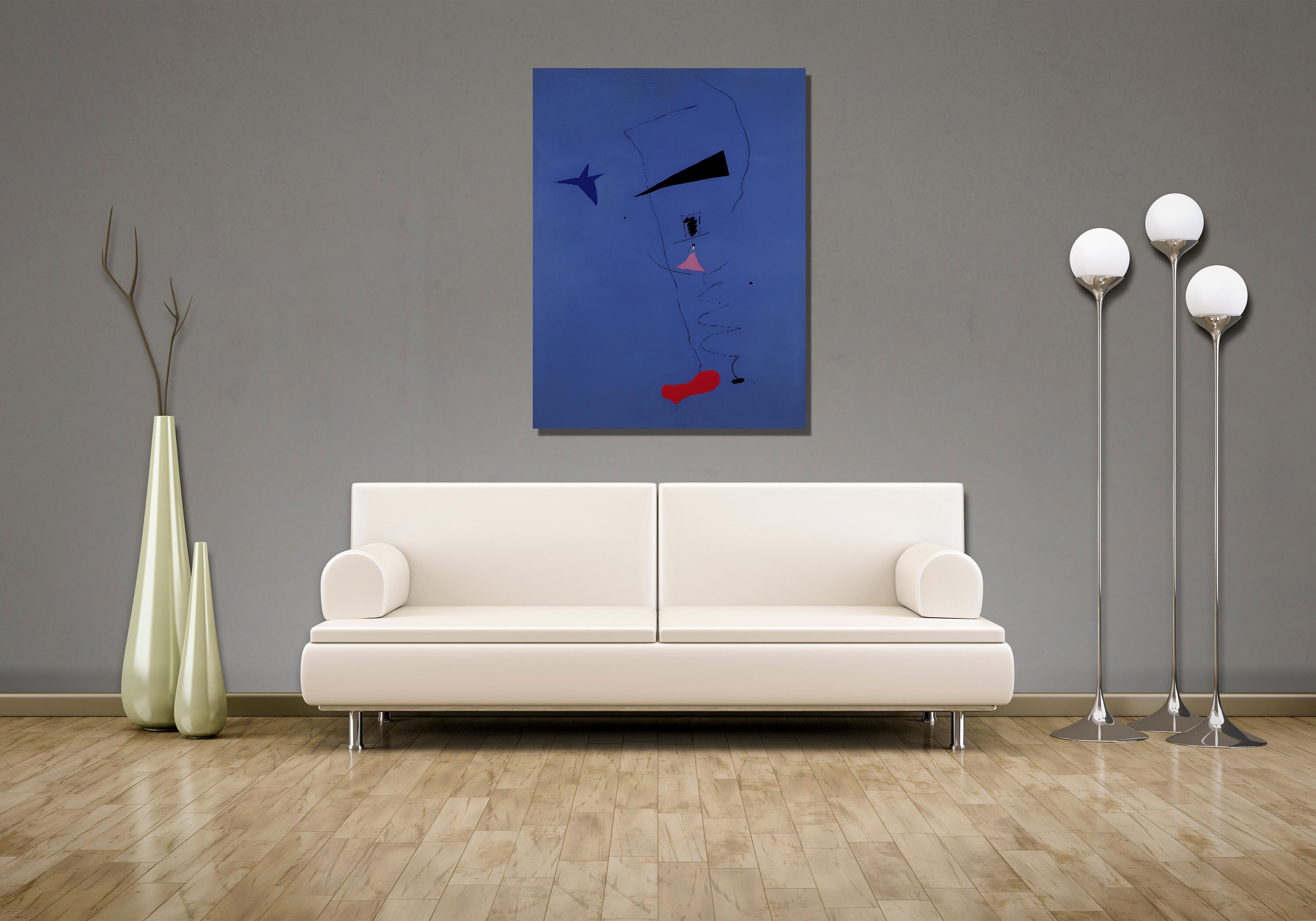 Joan Miro Blue Star Art Painting Canvas Wall Art Print,joan Miro ...