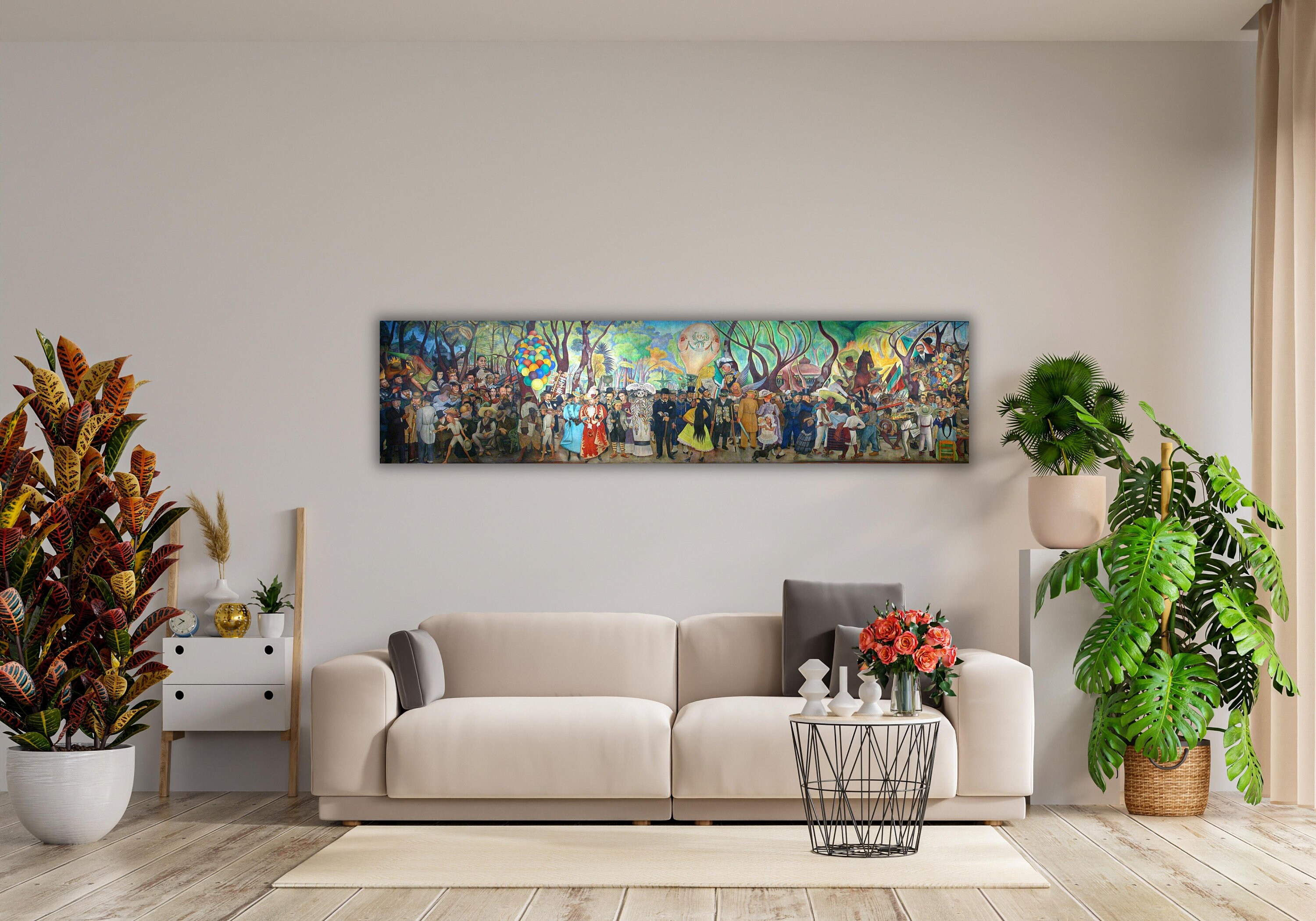 Diego Rivera Panoramic Poster/canvas, Dream of a Sunday Afternoon at ...