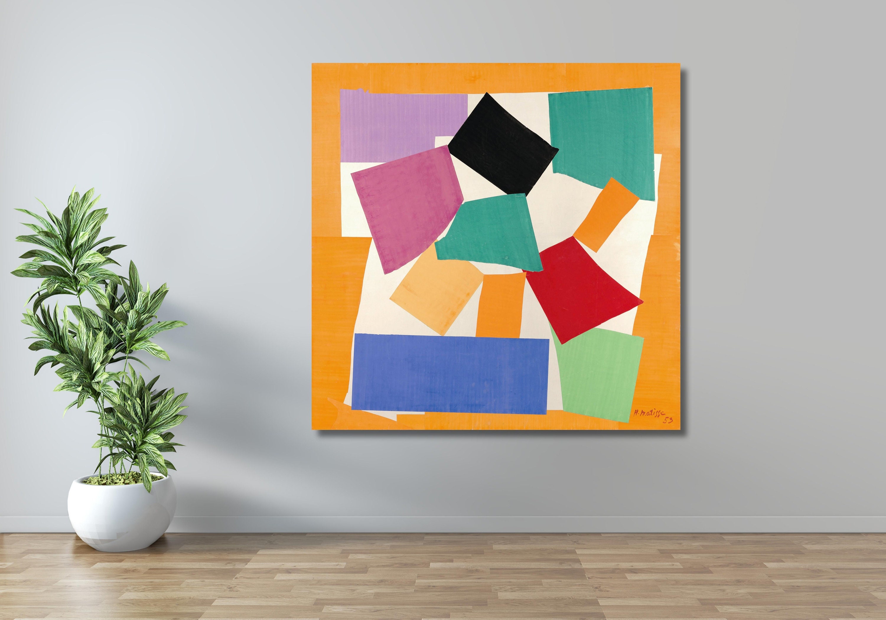 Henri Matisse Colours Map Print Art Canvas,henri Matisse Artworks,henri ...