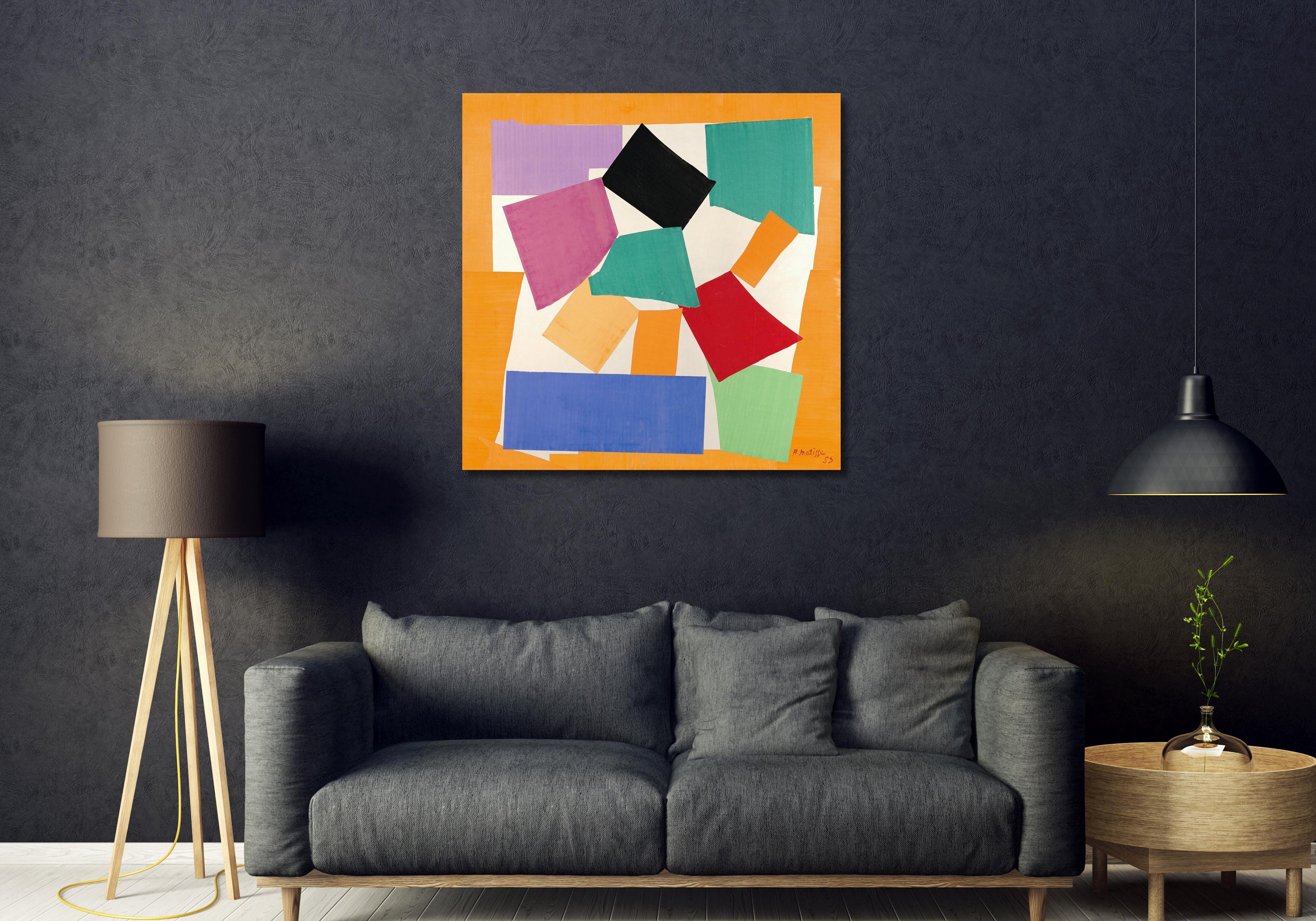 Henri Matisse Colours Map Print Art Canvas,henri Matisse Artworks,henri ...