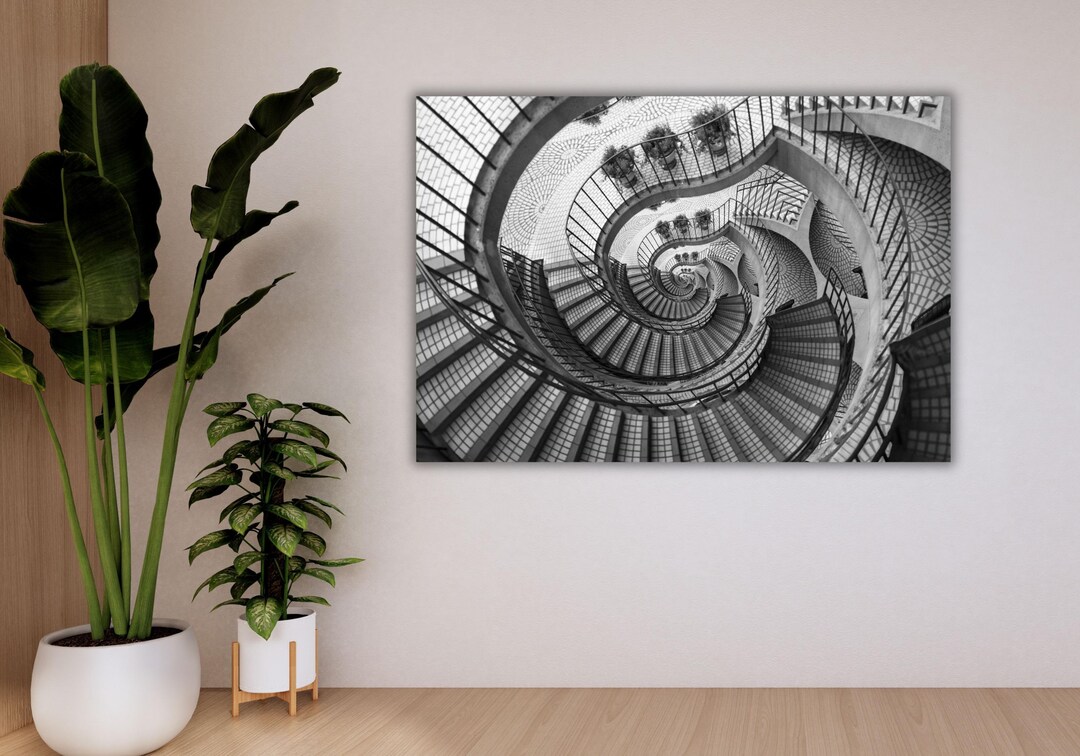 Escher Wall Art,maurits Cornelis Escher Optical Illusion Canvas,maurits ...