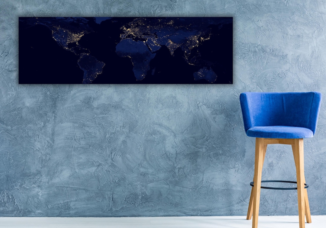 NASA Satellite Image of the Earth at Night Poster,the World at Night ...