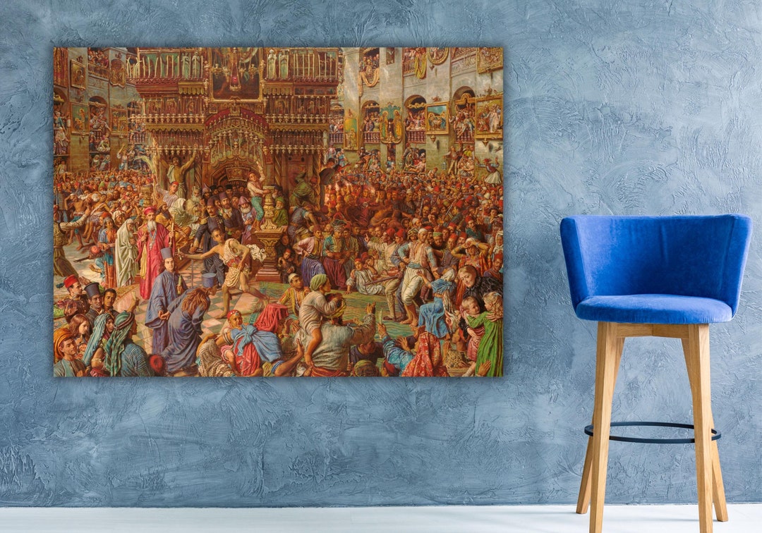 William Holman Hunt the Miracle of the Sacred Fire,church of the Holy ...