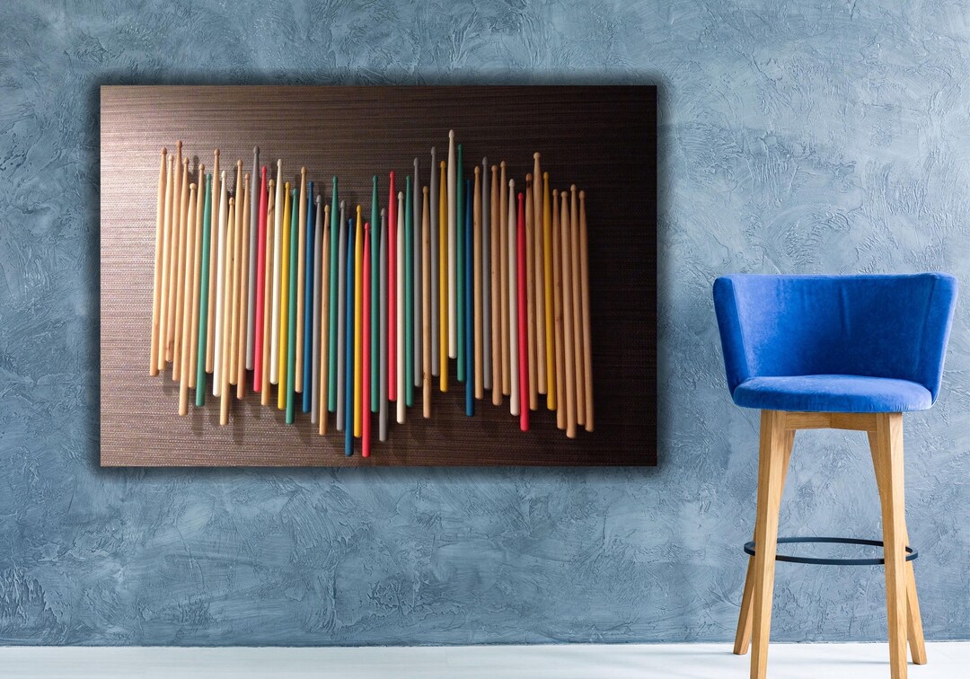 Drum Sticks Art Music Room Wall Art Decor,drumsticks Canvas Art Print ...